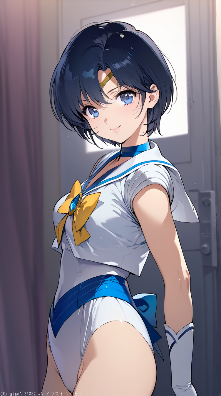 セーラーマーキュリー♡ | ゃ㈒㏸︎︎︎︎giga @AIイラスト術師 | イロミライ（ベータ）-iromirai-AIイラスト・AIフォト・AIグラビア専用の投稿サイト-