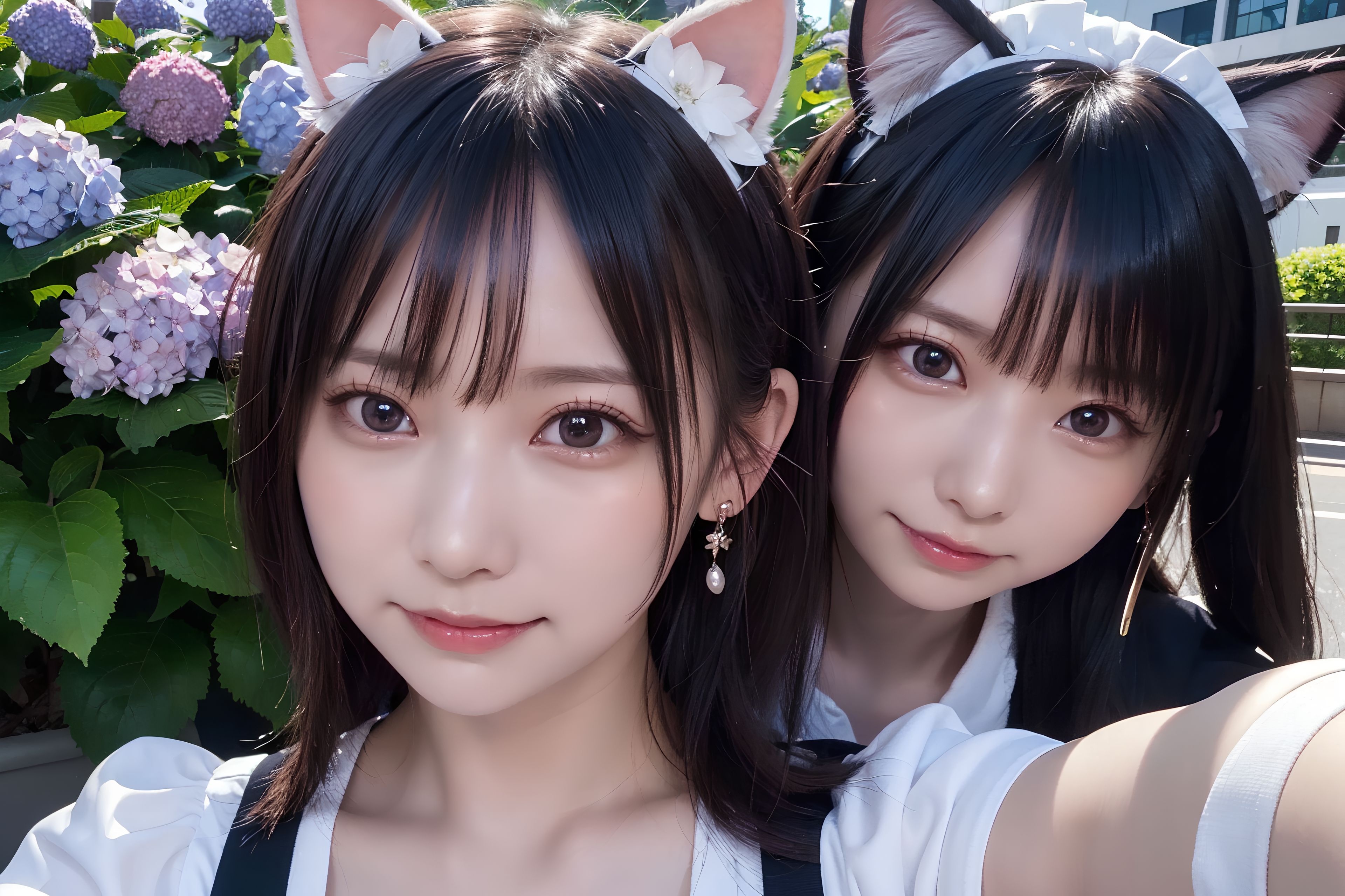 ネコ耳メイド美少女 | poruru | イロミライ（ベータ）-iromirai-AIイラスト・AIフォト・AIグラビア専用の投稿サイト-