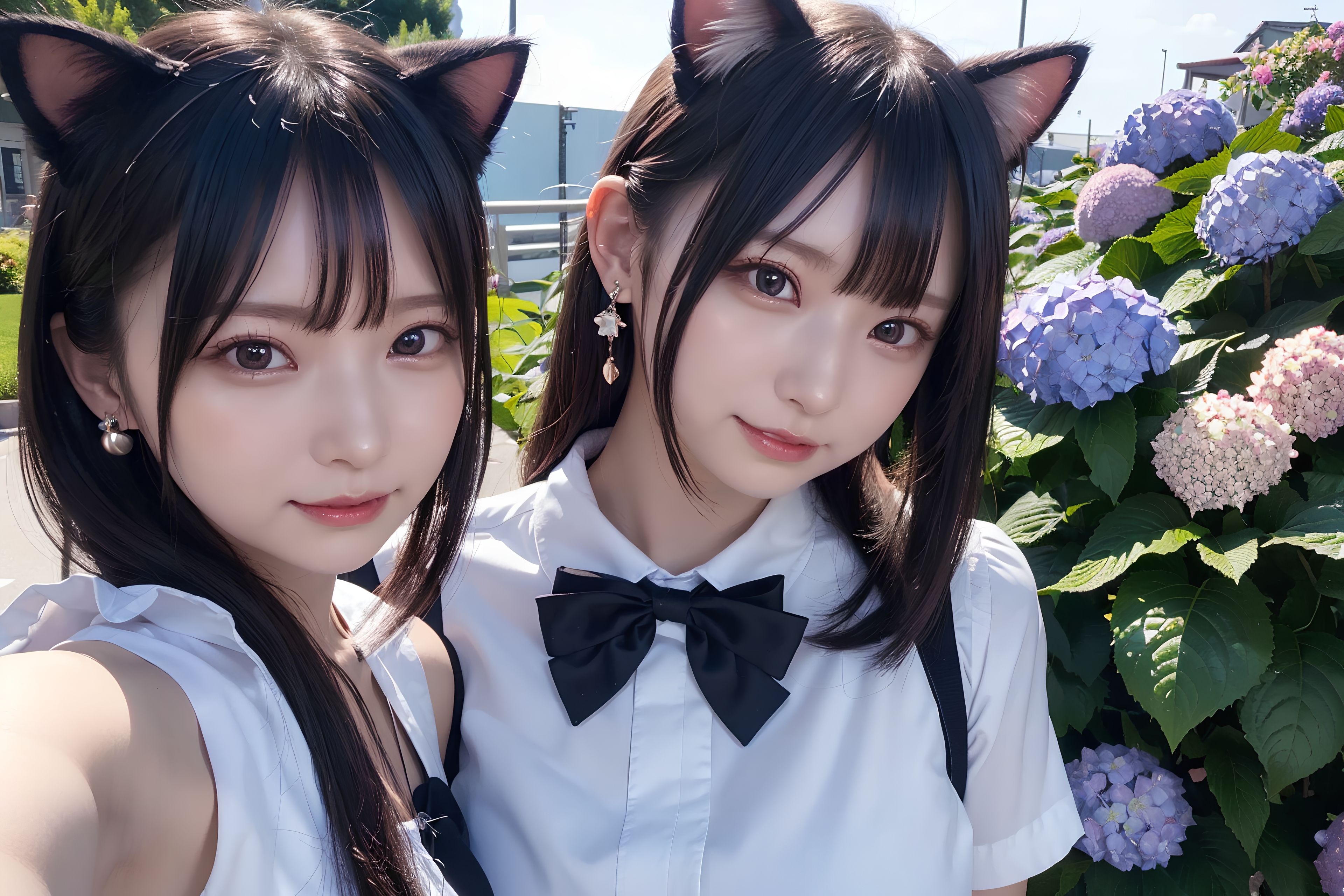 ネコ耳メイド美少女 | poruru | イロミライ（ベータ）-iromirai-AIイラスト・AIフォト・AIグラビア専用の投稿サイト-