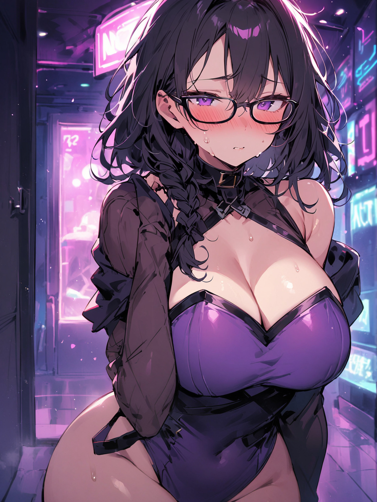 夜のお仕事に挑戦するうちの子 ～その1～ | TefuTefu | イロミライ（ベータ）-iromirai-AIイラスト・AIフォト・AIグラビア専用の投稿サイト-