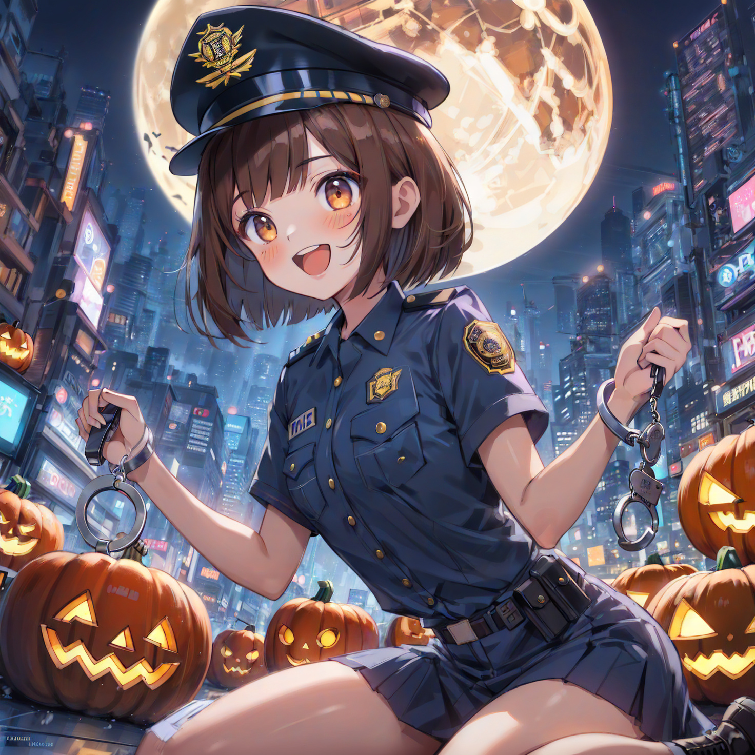 ハロウィンポリス2 | ぷるくらちゃん | イロミライ（ベータ）-iromirai-AIイラスト・AIフォト・AIグラビア専用の投稿サイト-