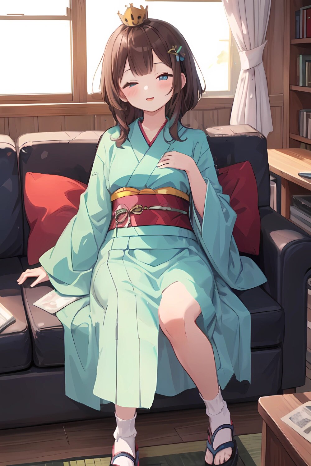 興梠サツキ（ウトウトしちゃった） | kazuya | イロミライ（ベータ）-iromirai-AIイラスト・AIフォト・AIグラビア専用の投稿サイト-