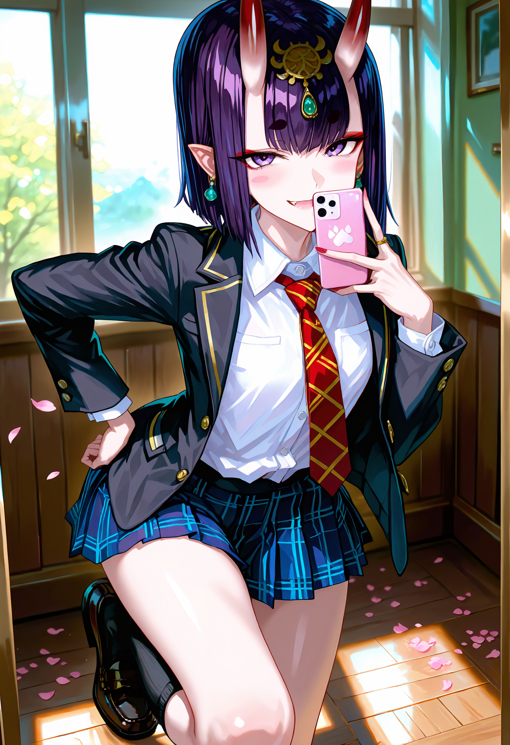 FGO 酒呑童子 | 制服 | Okita ‍⬛ | イロミライ（ベータ）-iromirai-AIイラスト・AIフォト・AIグラビア専用の投稿サイト-